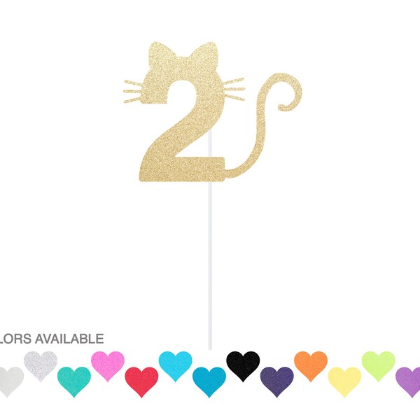 Cat Cake Toppers - Etsy