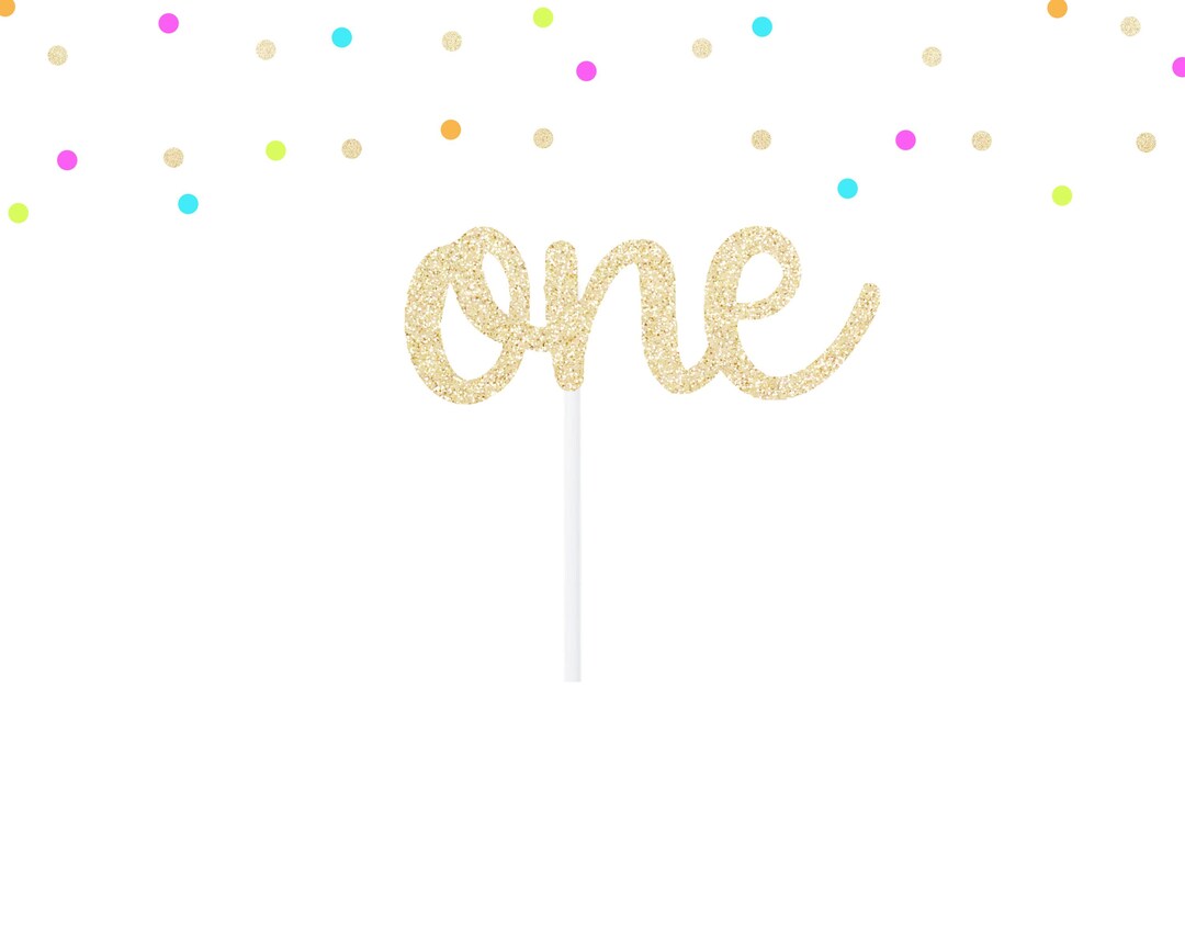 One Cupcake Topper Cake Topper First Birthday Smash Cake Sign - Etsy