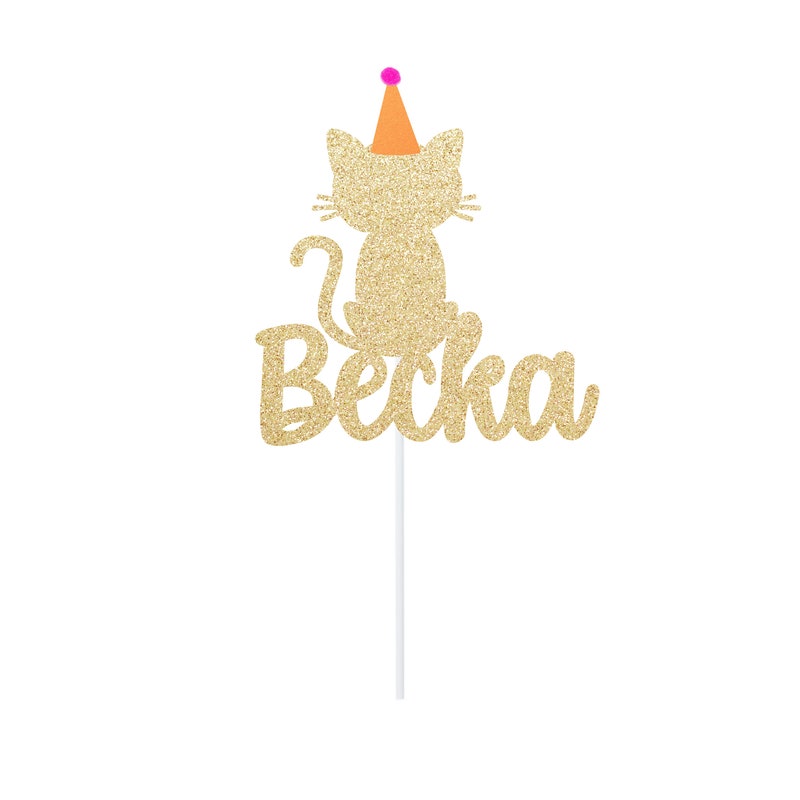 Cat Cake Toppers - Etsy