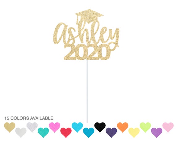 Custom Graduation Cake Topper Class of 2020 Cake Topper | Etsy