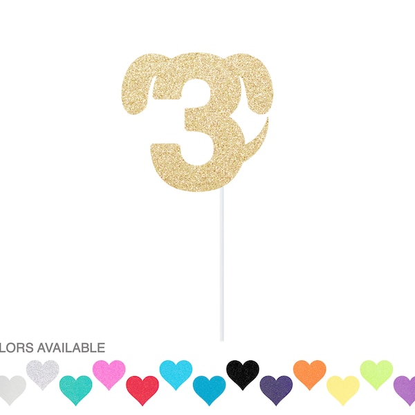 Dog Cake Topper - Etsy