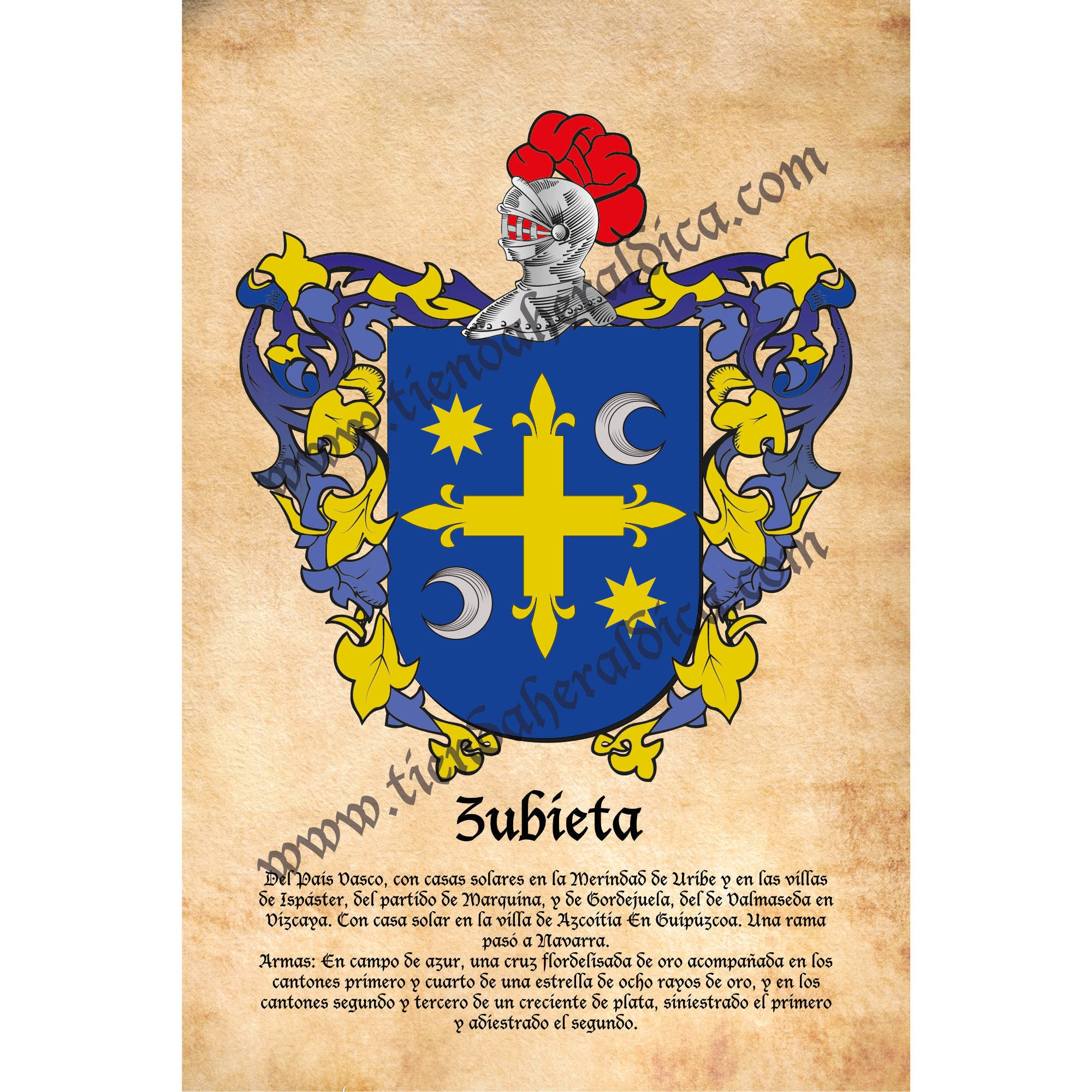 Digital File With Heraldic Family Crest - Etsy Australia
