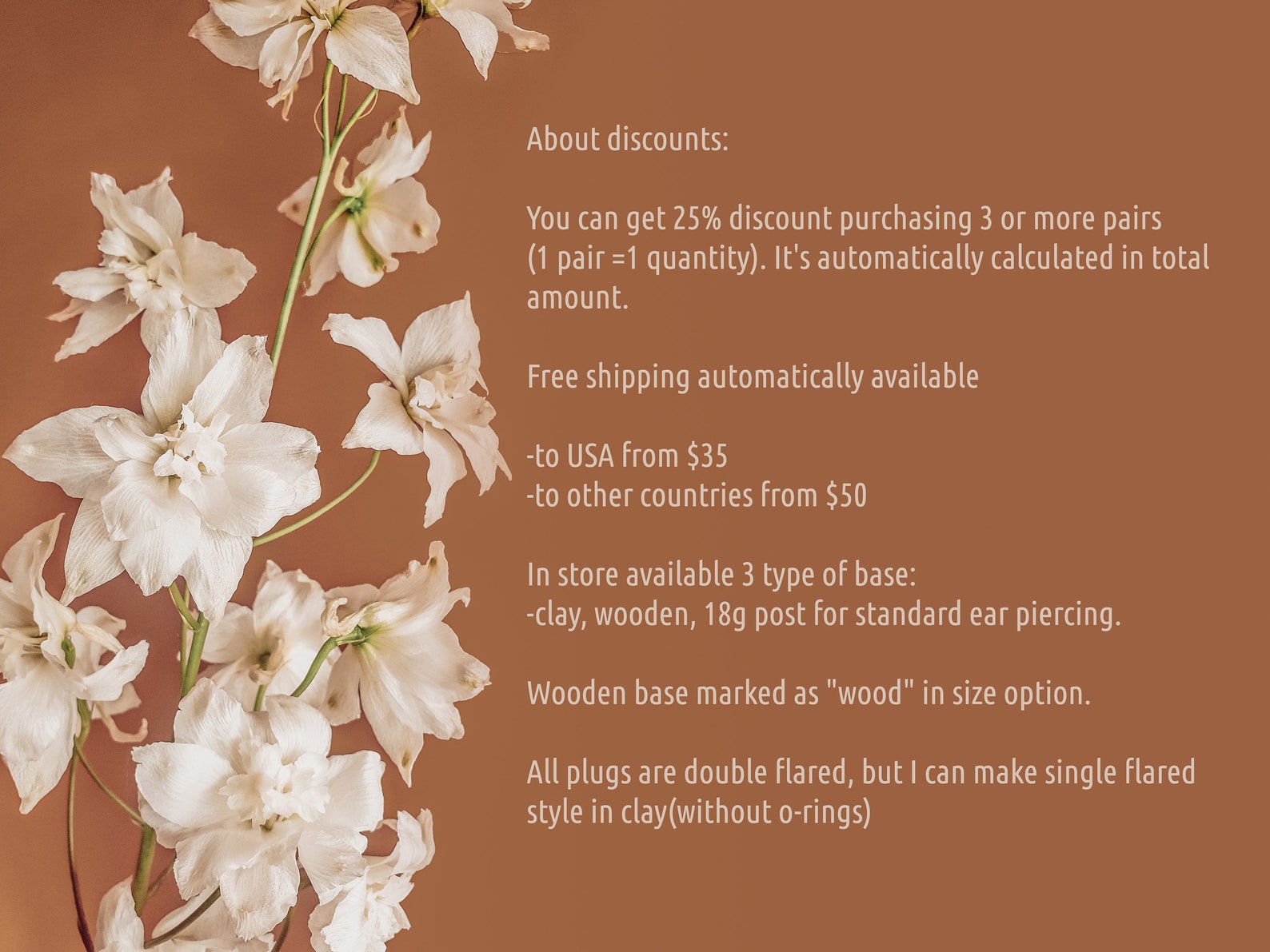 Purple Wedding Plugs Rosebud Flowers Tunnels Bridal - Etsy