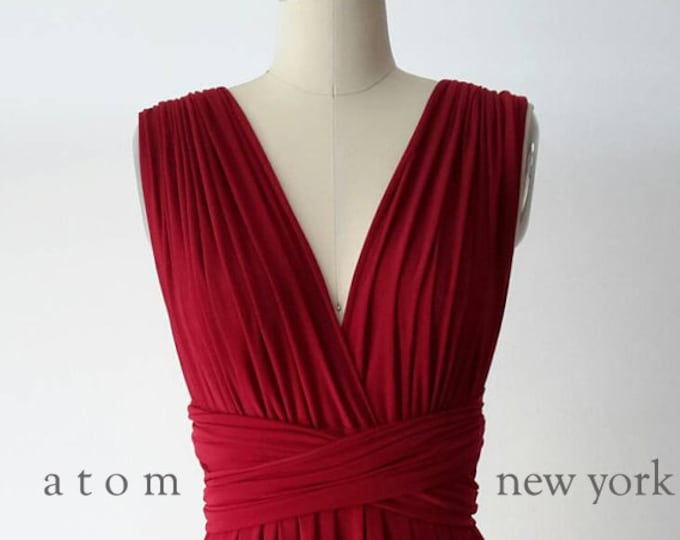 Navy Blue SHORT Infinity Dress Convertible Formal Multiway - Etsy