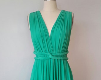 Forest Green SHORT Infinity Dress Convertible Formal Multiway - Etsy