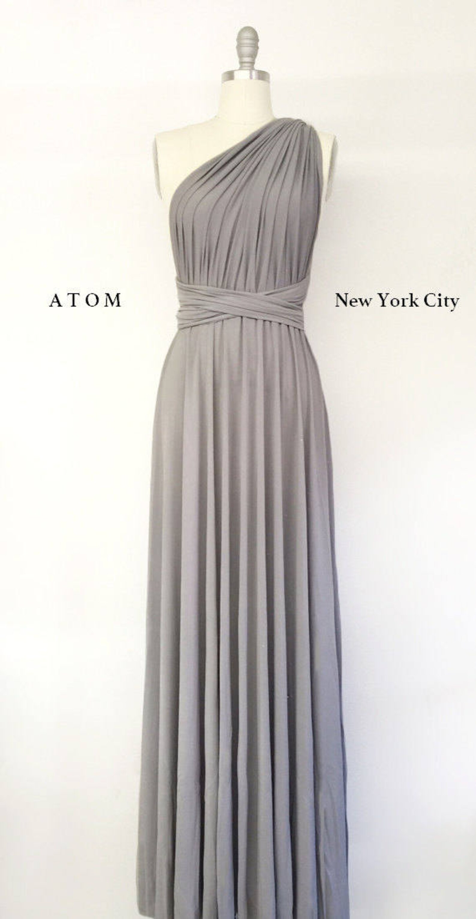 Floor Length Long Ball Gown Maxi Infinity Dress Convertible Etsy