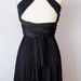 Black SHORT Infinity Dress Convertible Formal Multiway Wrap - Etsy