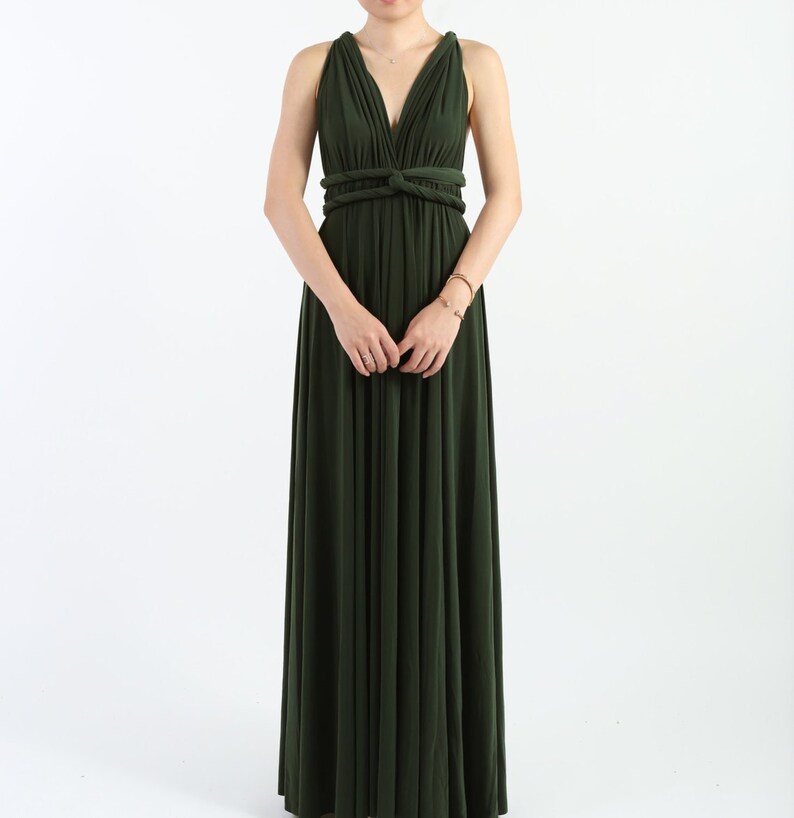 Floor Length Long Ball Gown Maxi Infinity Dress Convertible Etsy