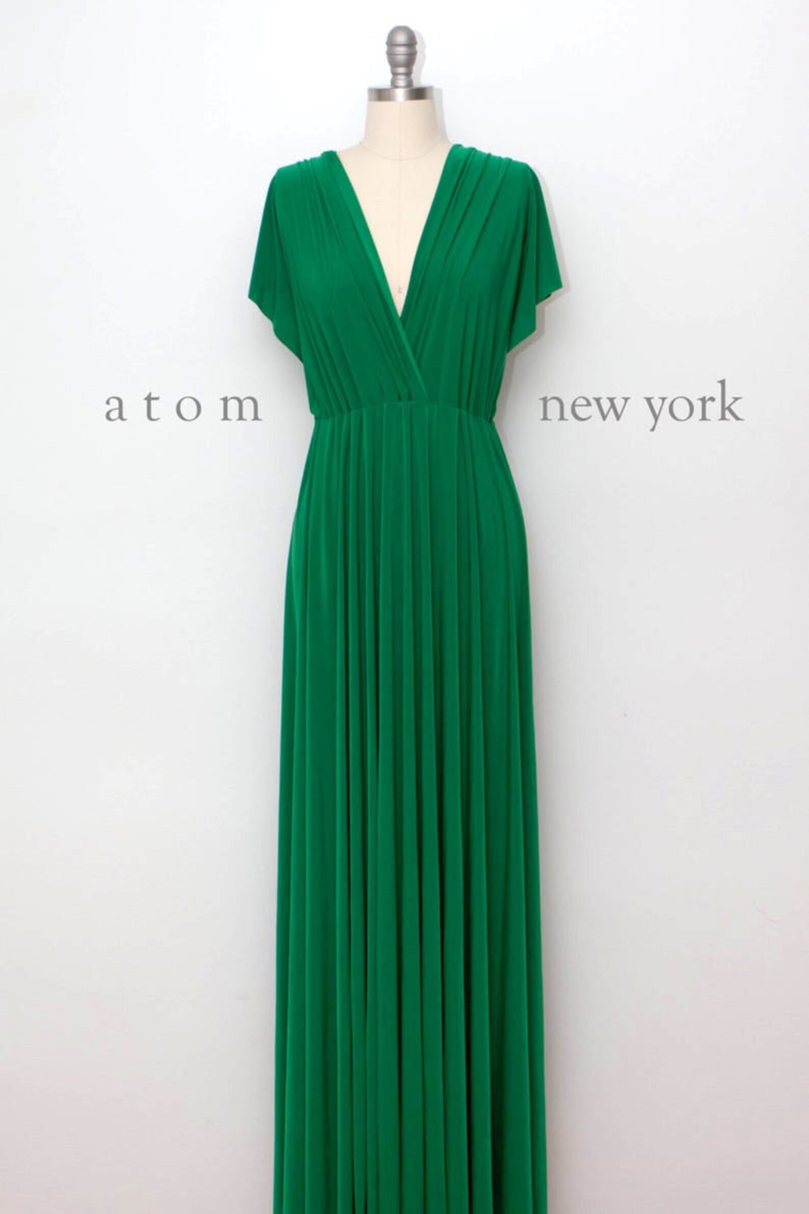 Emerald Green Long Floor Length Ball Gown Maxi Infinity Dress Etsy