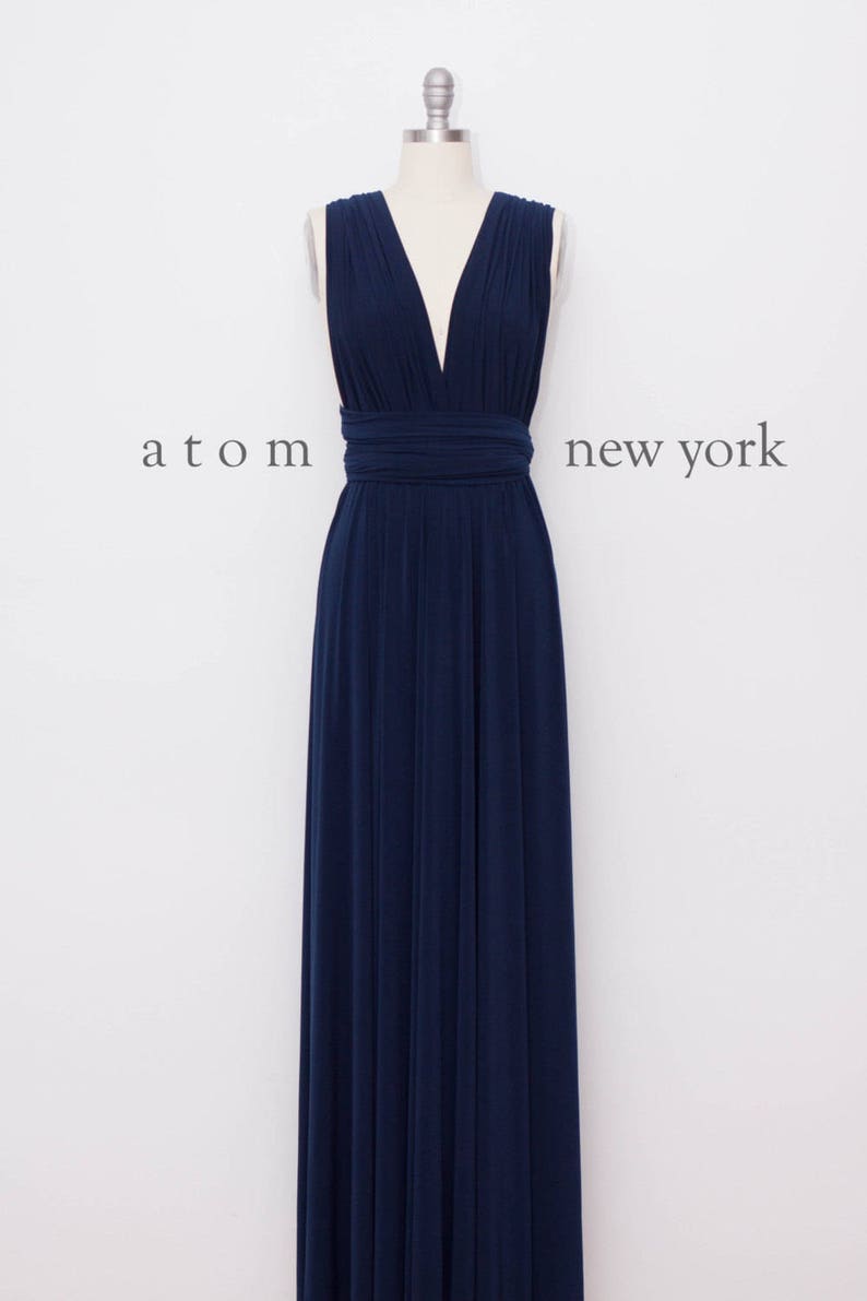 Floor Length Long Ball Gown Maxi Infinity Dress Convertible Etsy