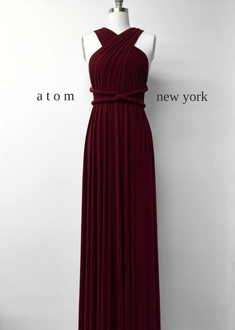 Floor Length Long Ball Gown Maxi Infinity Dress Convertible Etsy