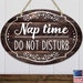 Nap Time Doorbell Sign - Baby Sleeping Sign - Do Not Disturb Sign - Do ...