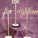 Table Numbers in Sets of 10 Table Top Numbers Monogram: Home - Etsy