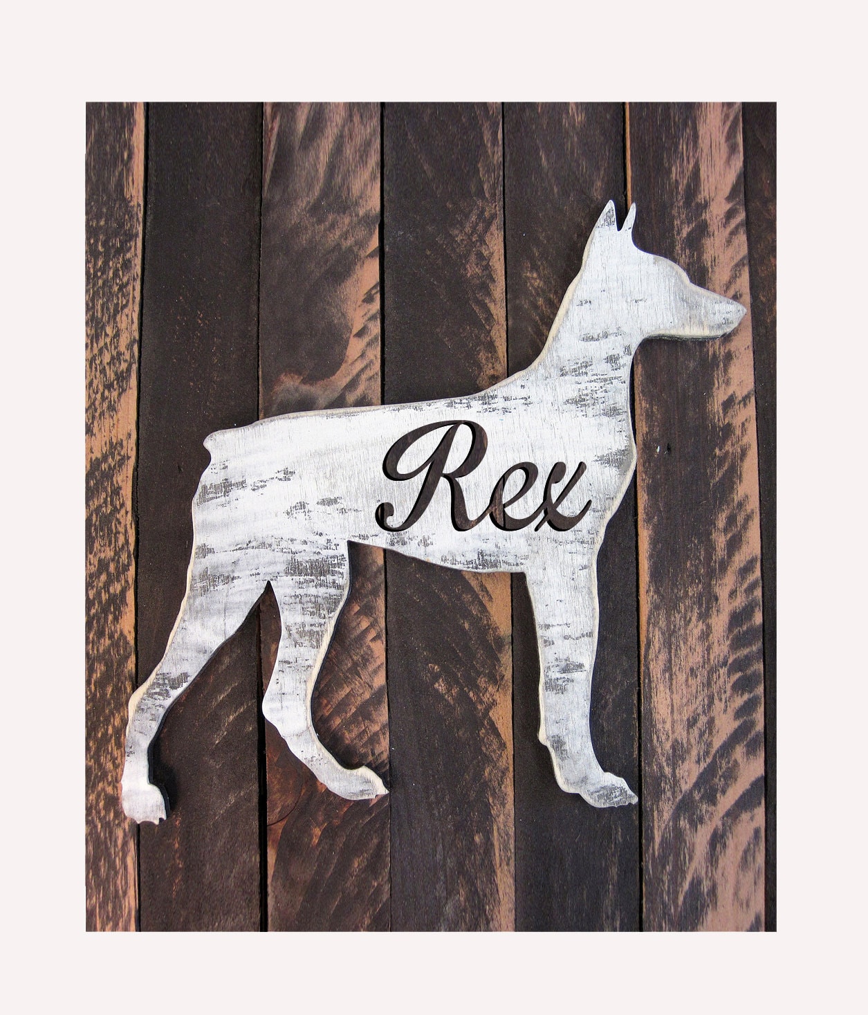 Personalized Dog Name Sign - Wooden Dog Sign - Home Decor - Dog Lover ...