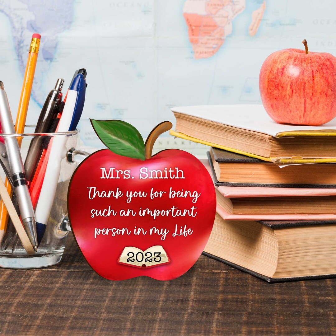 Personalized Teacher Gift - Unique Teacher Appreciation Gift With Stand ...