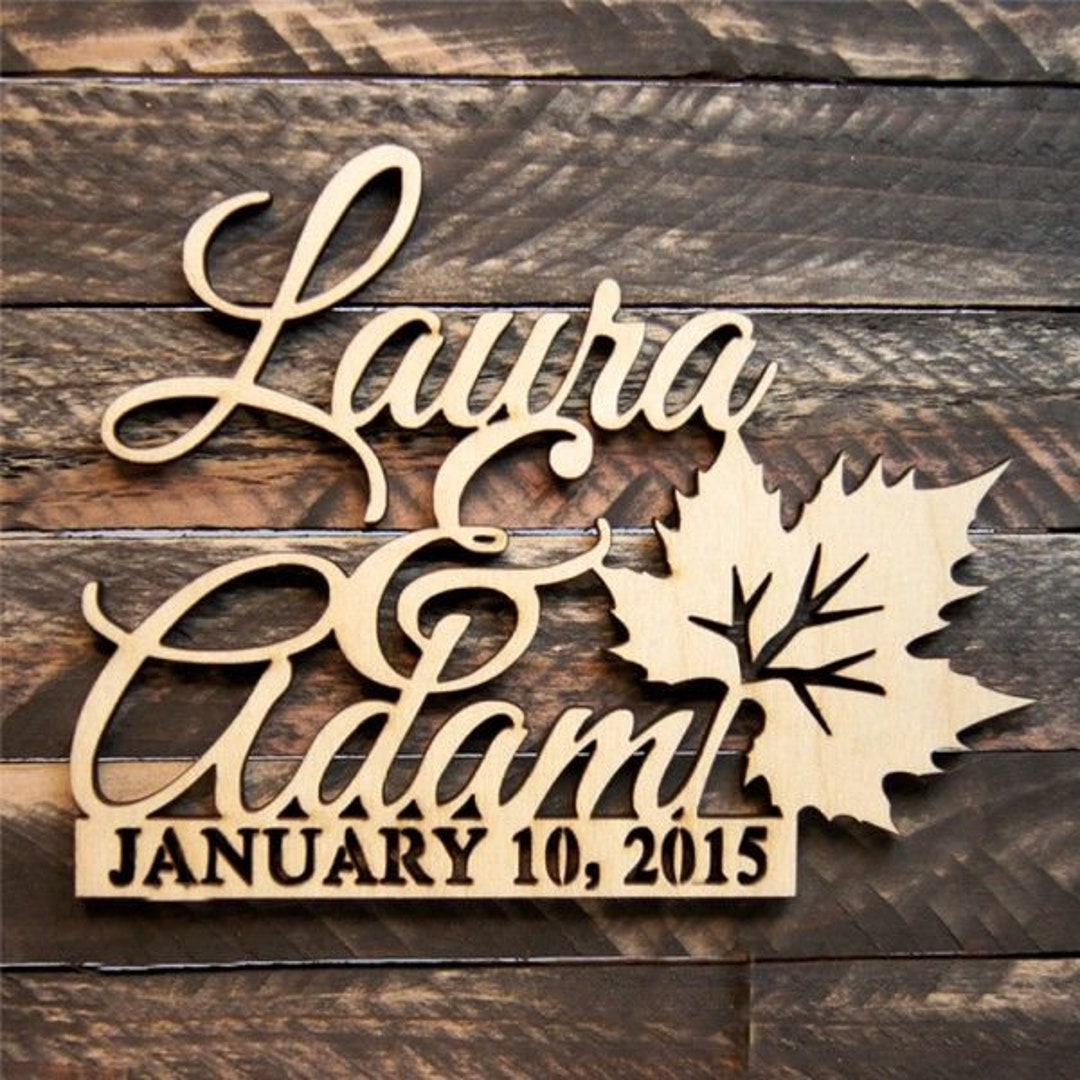 Fall Wedding Sign Autumn Wedding Sign Custom COUPLE NAMES DAY to ...