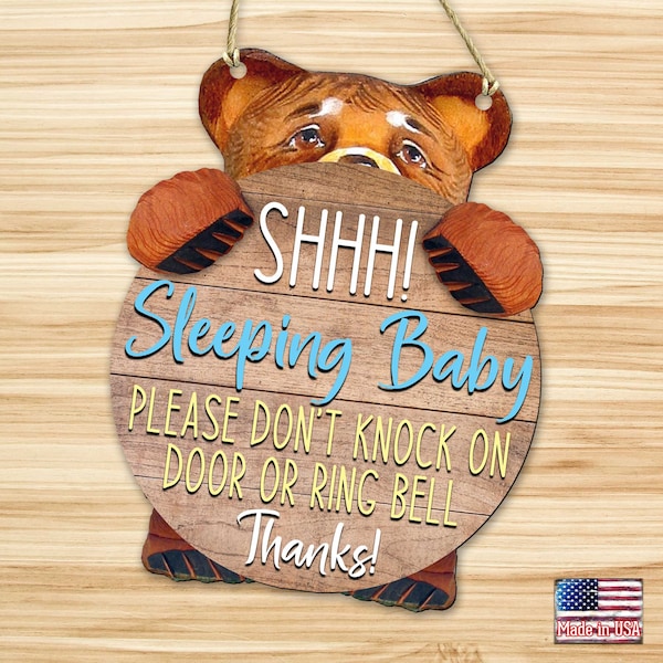 Baby Sleeping Sign - Etsy