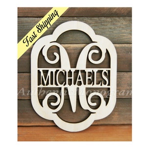 Personalized Family Name Sign Wooden Unpainted or Painted - Home ...