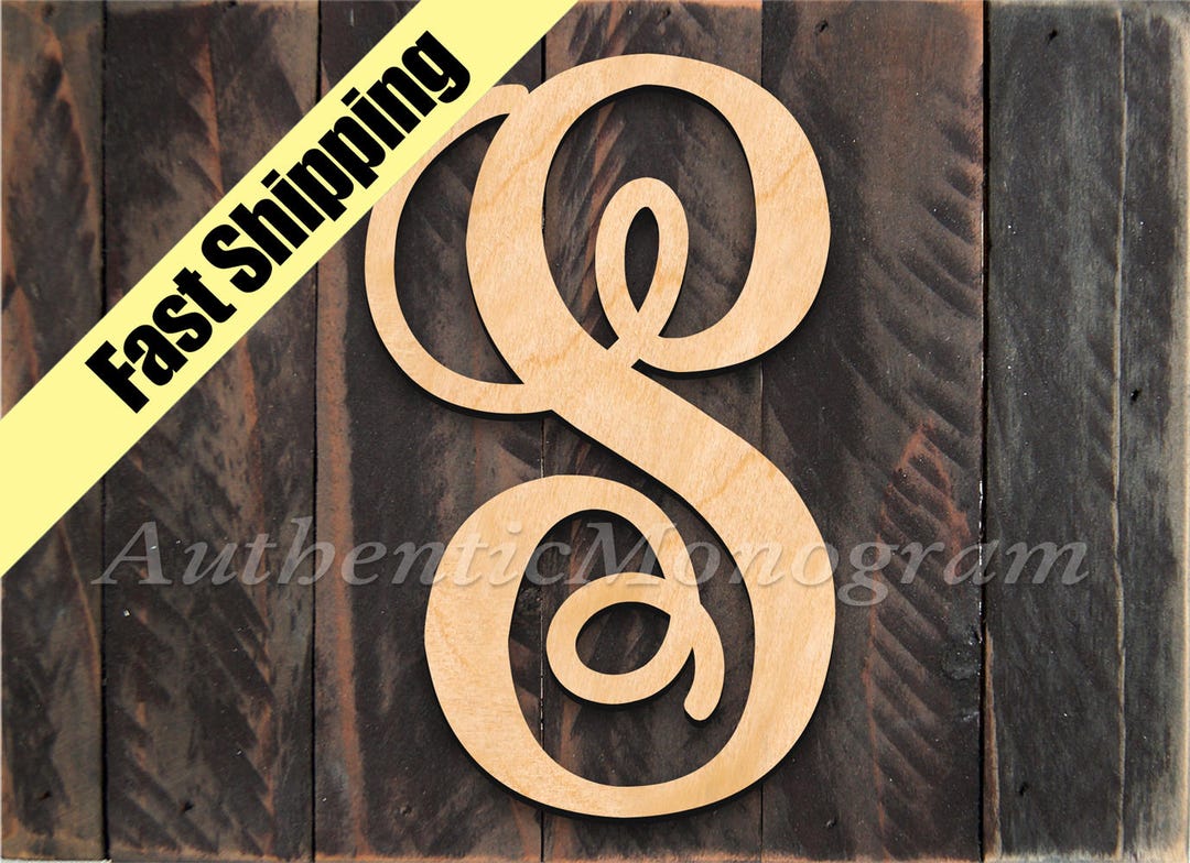 Baby Photo Prop A-Z LARGE WOODEN LETTER Unpainted Home Decor ...