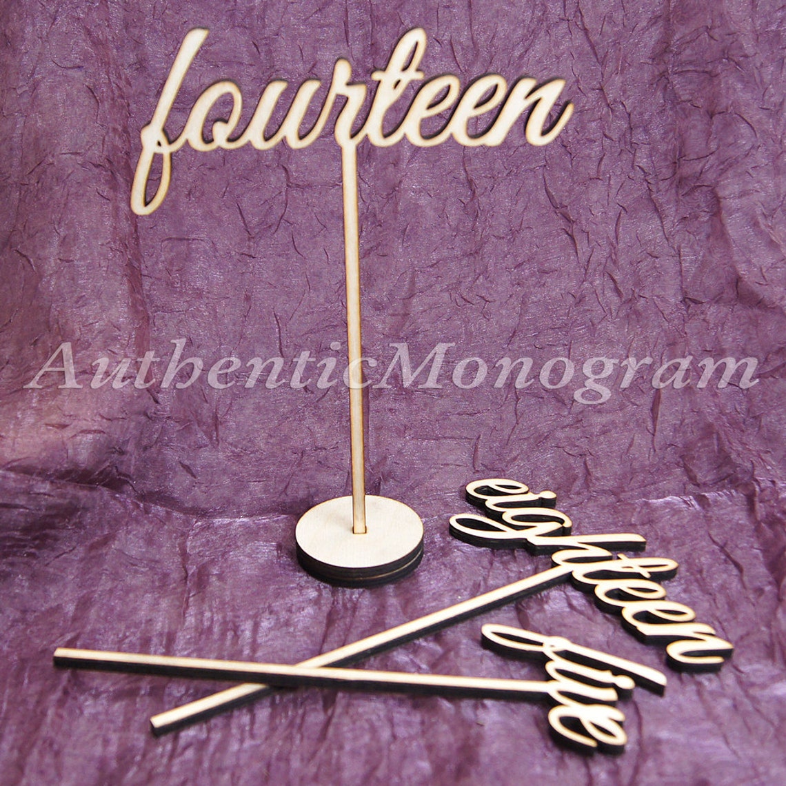 Table Numbers in Sets of 10 Table Top Numbers Monogram: Home | Etsy