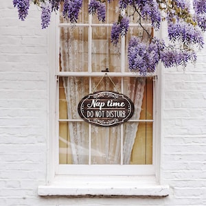 Nap Time Doorbell Sign - Baby Sleeping Sign - Do Not Disturb Sign - Do ...