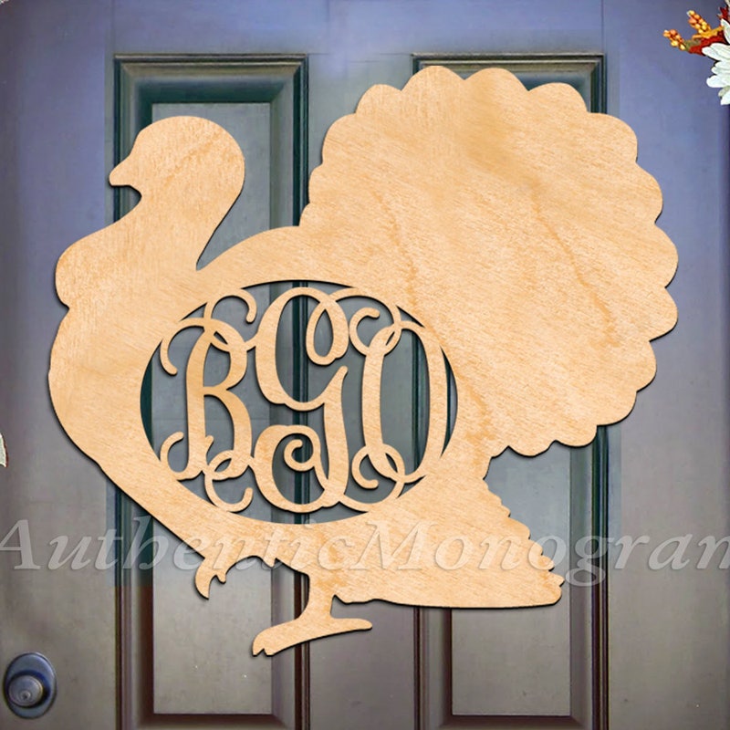 Fall Monogram Wreath - Etsy