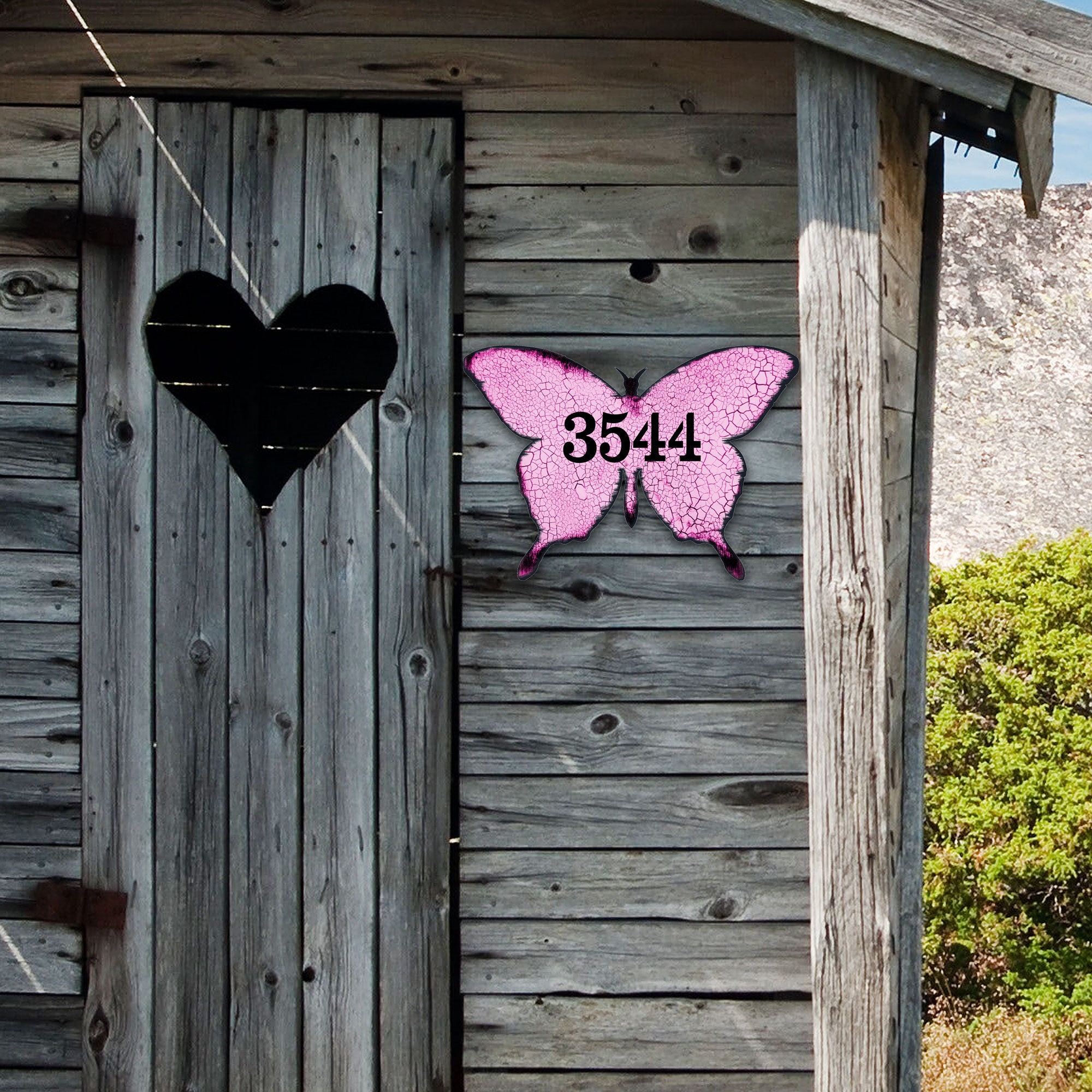 House Number Address Number Butterfly House Number Plaque | Etsy