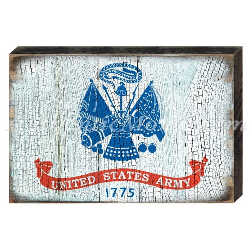 US ARMY FLAG military Patriotic Rustic Distressed Wooden - Etsy
