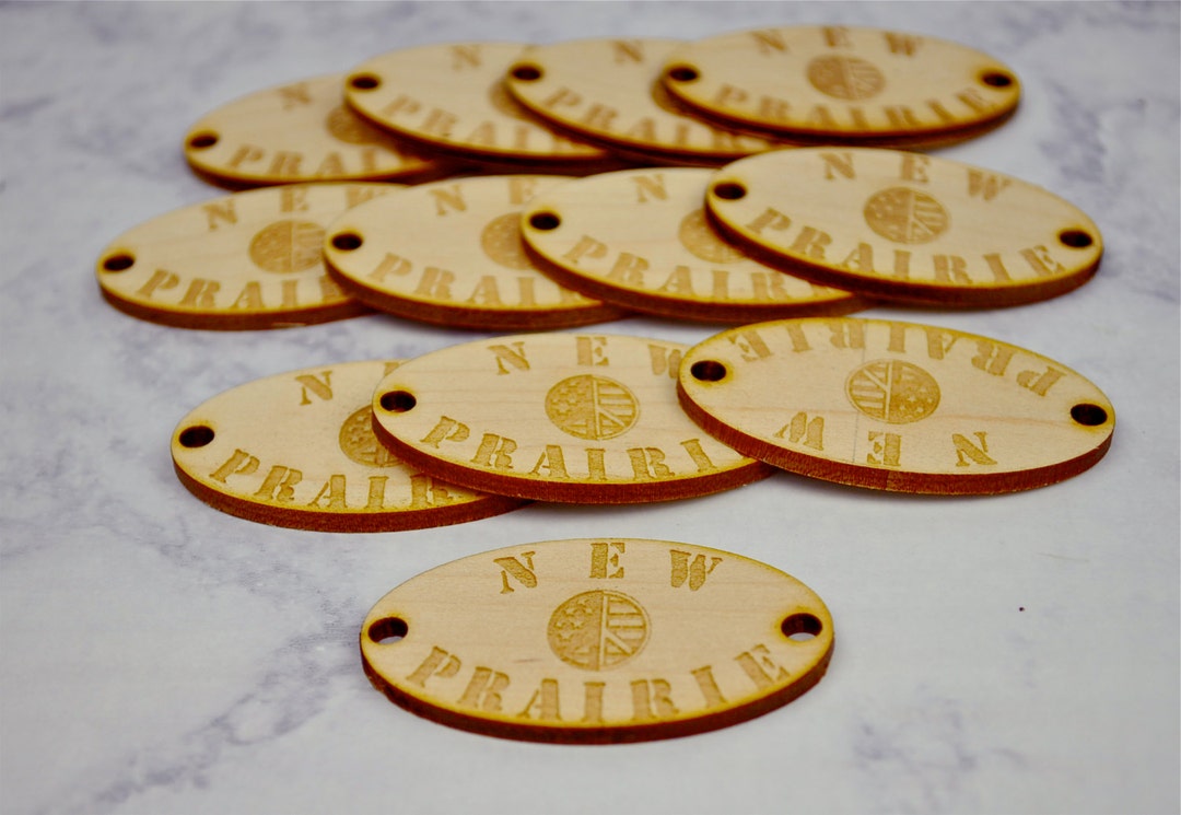 YOUR OWN LOGO! Custom Wooden Labels- Personalized Wood Tags - Free ...
