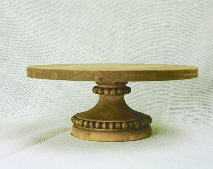 Cake Stands 16 18 or 20 Inch Round 7 Inches Tall Rustic Pine - Etsy
