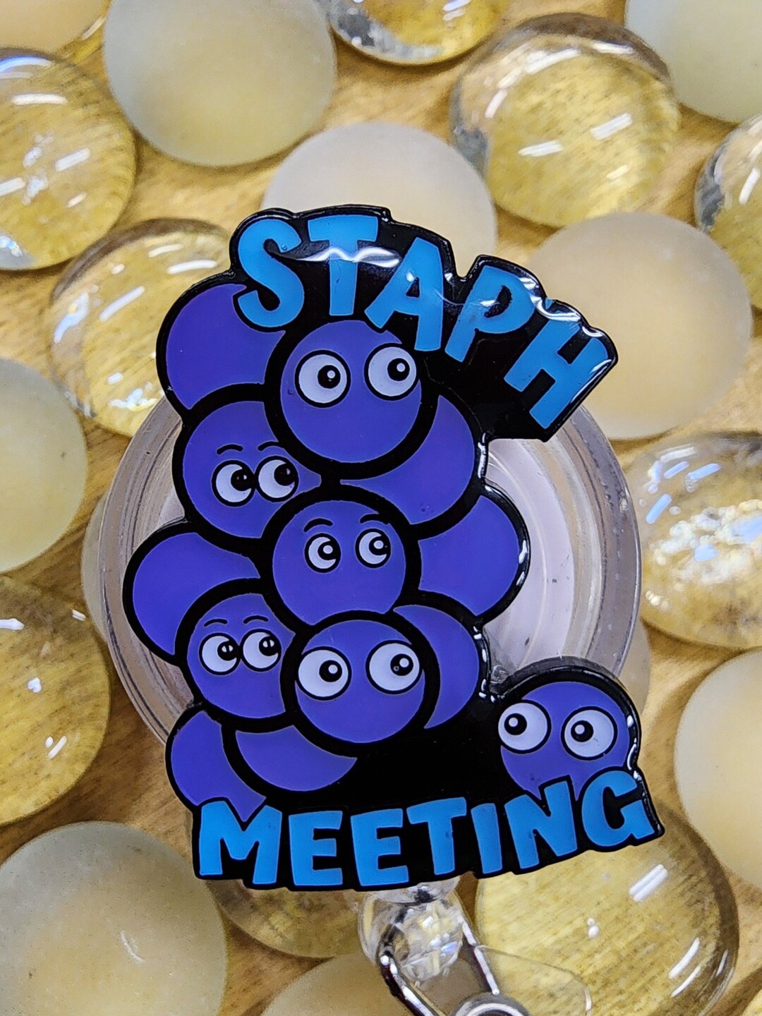 Microbiology / Science / Laboratory Staph Meeting Badge Reel - Etsy
