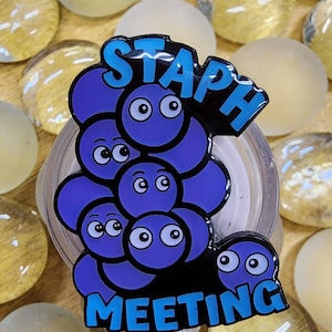 Microbiology / Science / Laboratory Staph Meeting Badge Reel - Etsy
