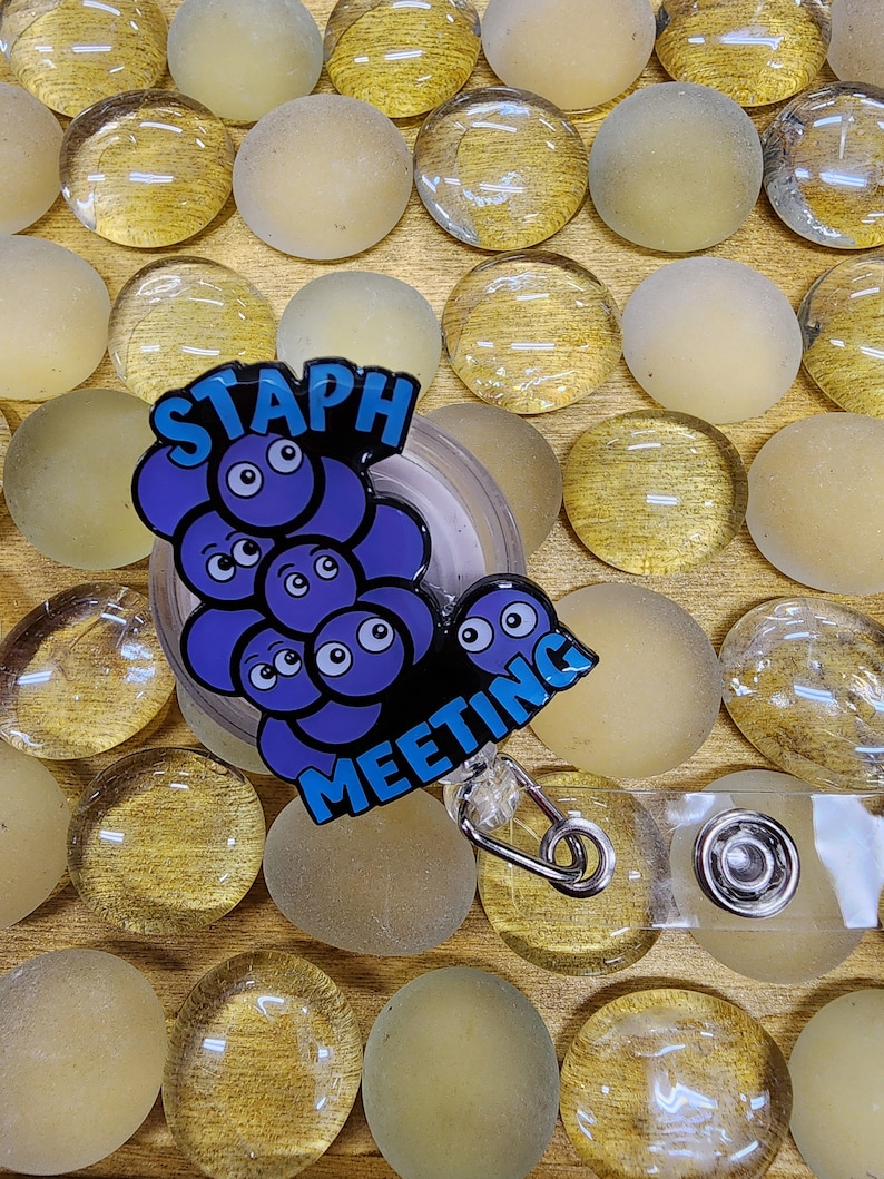 Microbiology / Science / Laboratory Staph Meeting Badge Reel - Etsy