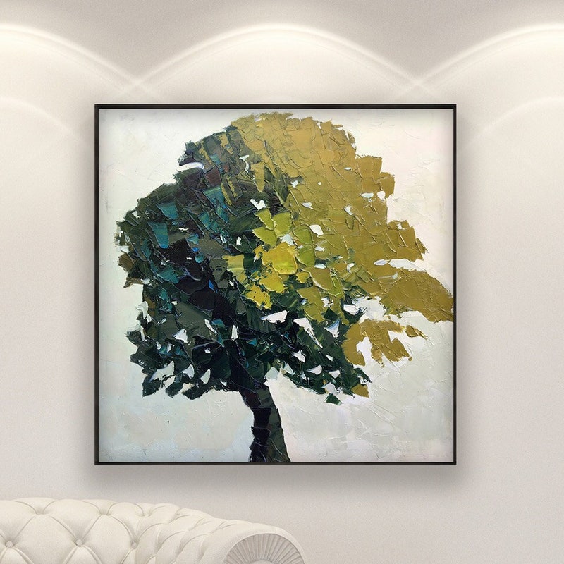 Modern Tree Painting - Etsy