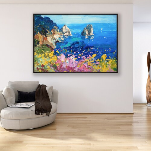 Capri Italy Art Prints Original Art Seascape Wall Art - Etsy