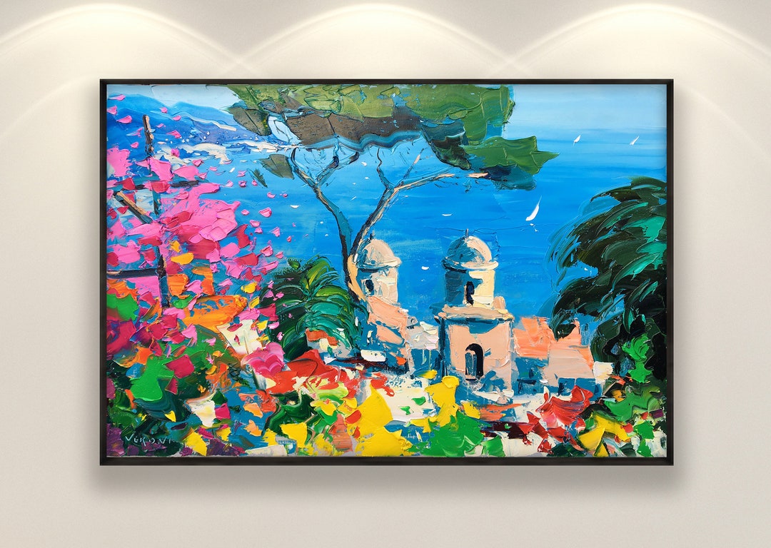 Ravello Painting on Canvas Original Art Italy Painting - Etsy
