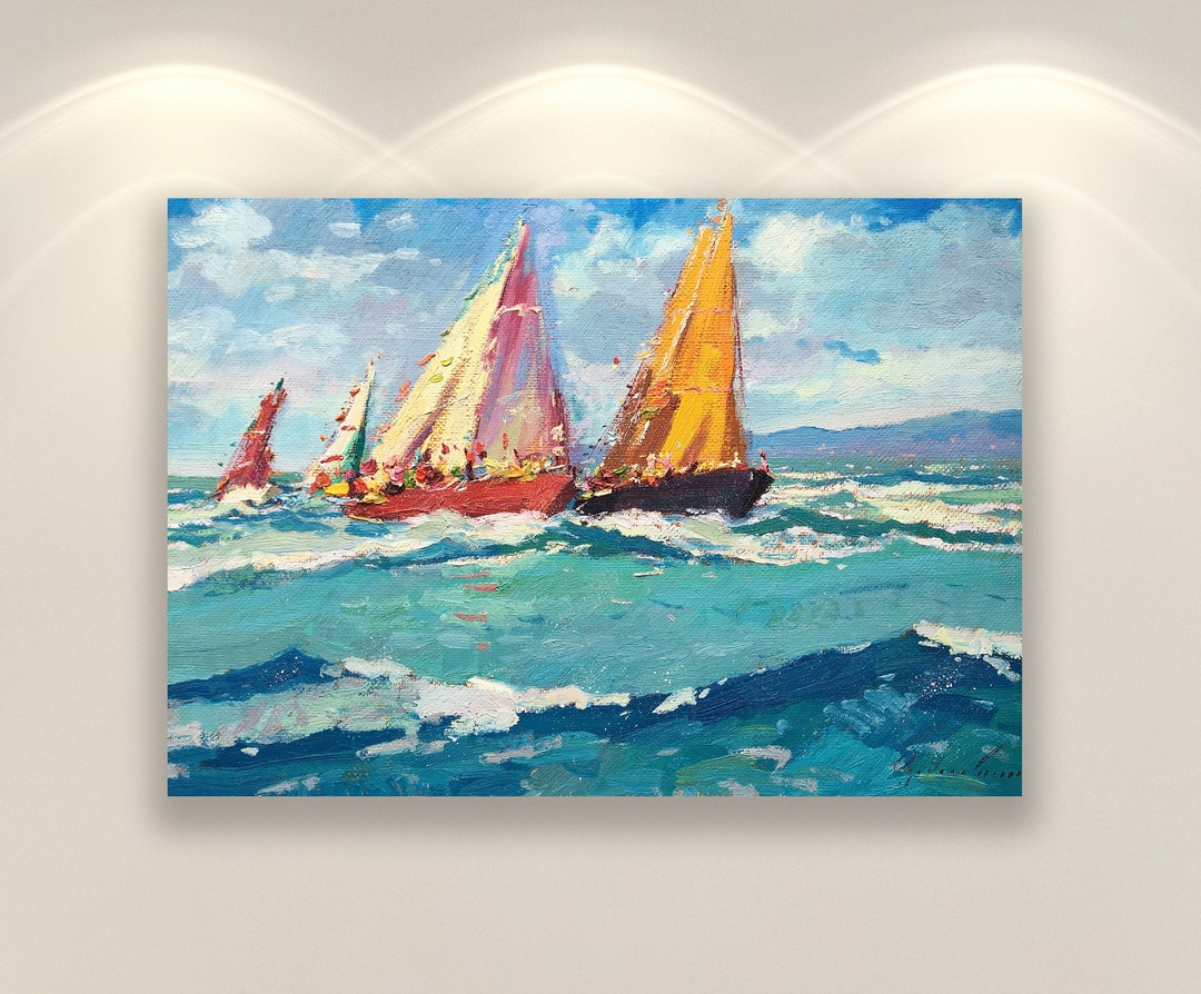 Sailboats Print, Art Prints, Nautical Print, Sailboat Art Print, Ocean ...