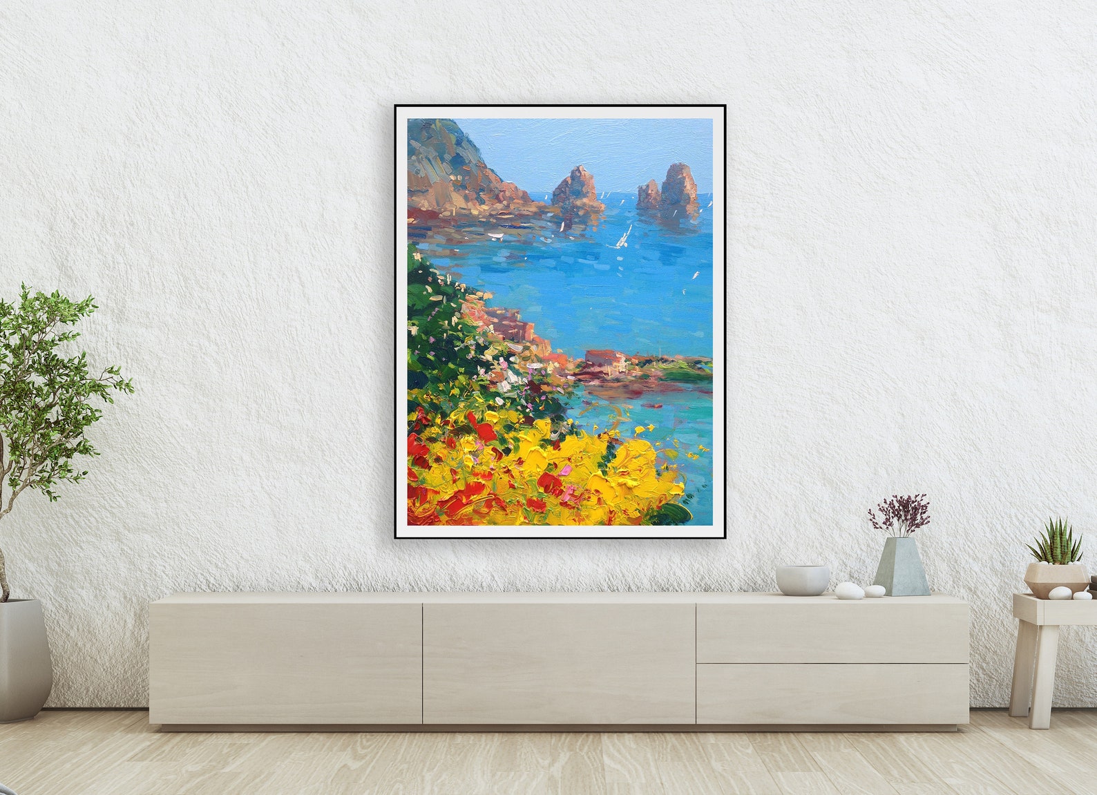 Capri Italy Art Prints Original Art Seascape Wall Art - Etsy
