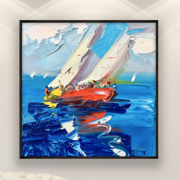 Modern Sailboat Art - Etsy