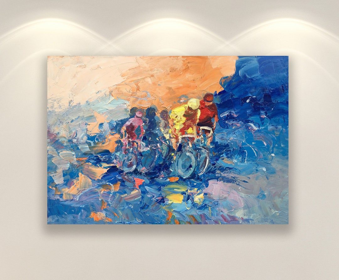 Bike Art Bicycle Art Cycling Art Poster Art Prints Sport Race Art Paper ...