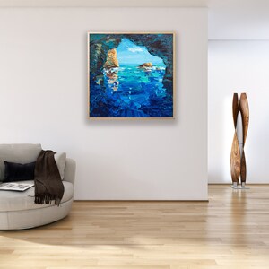 Blue Grotto Painting Capri Island Painting Original Art - Etsy