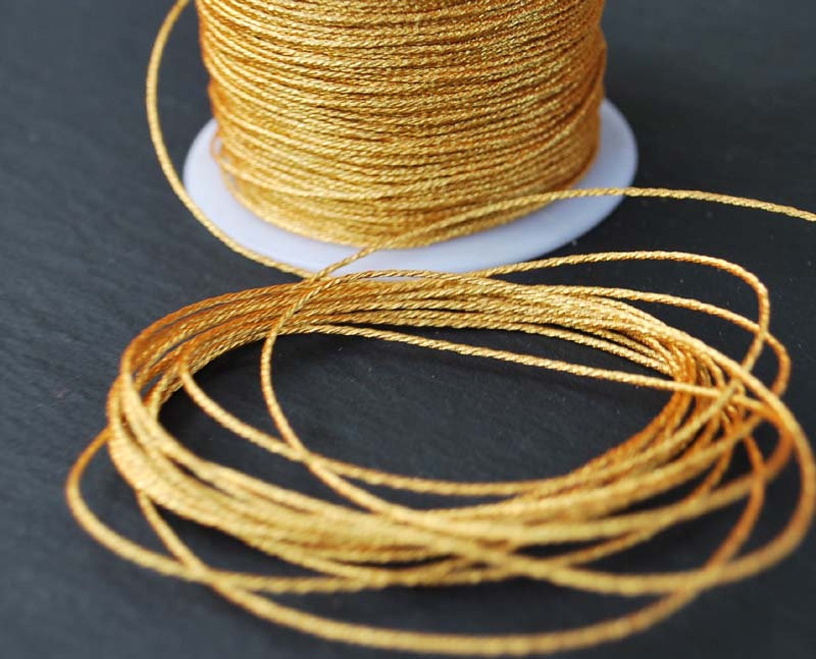 300 Meters Metallic String, GOLD and SILVER 0.80mm - Etsy UK