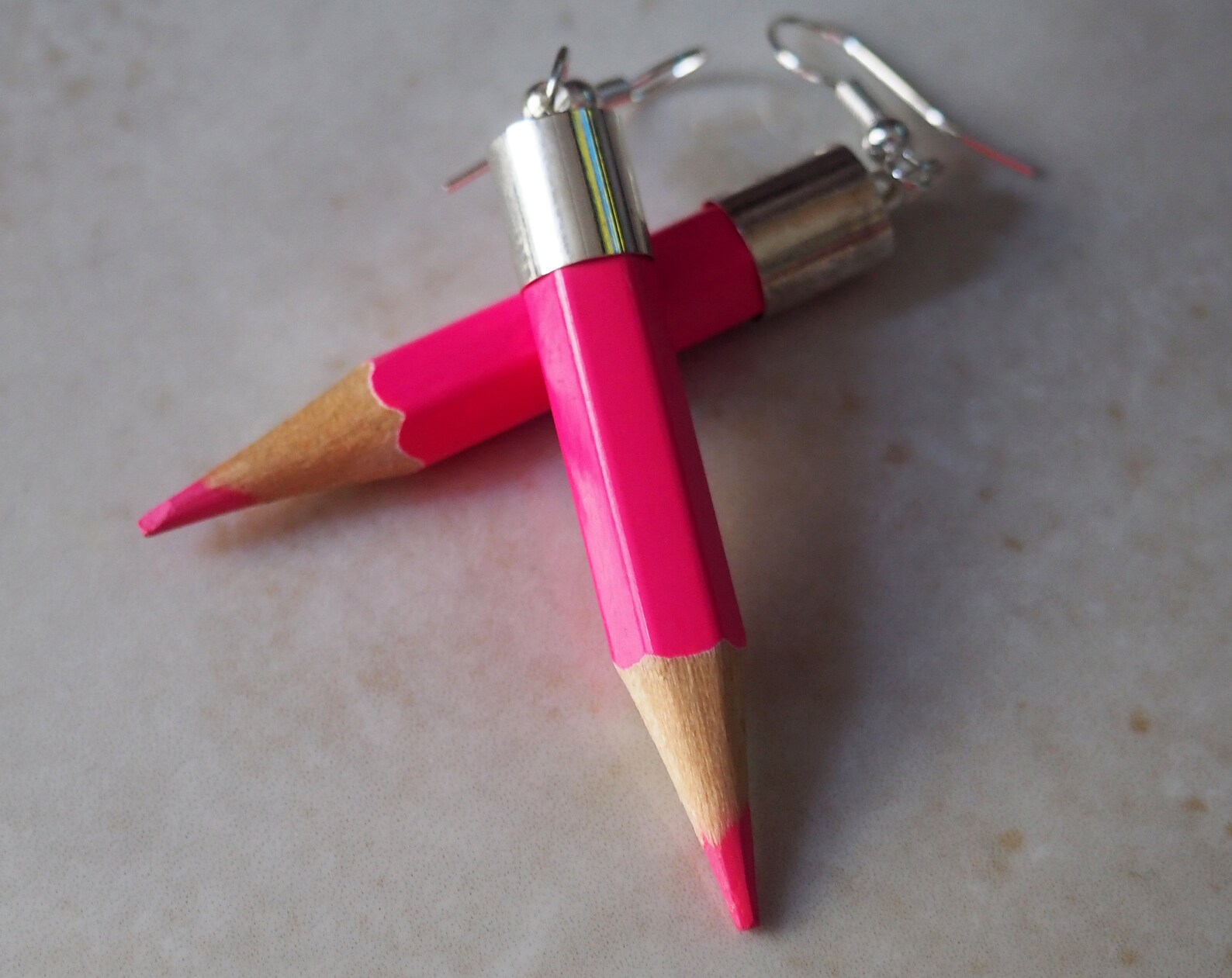 Colouring Pencil Earrings 12 Colours Tip Drop - Etsy UK