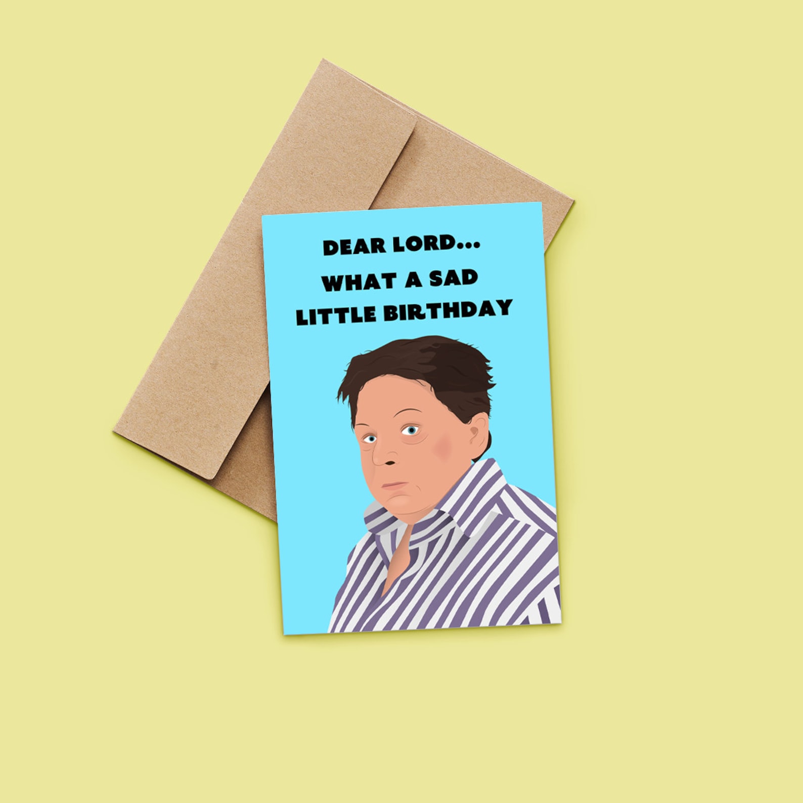 What a Sad Little Life Jane Birthday Card Come Dine With Me Birthday ...