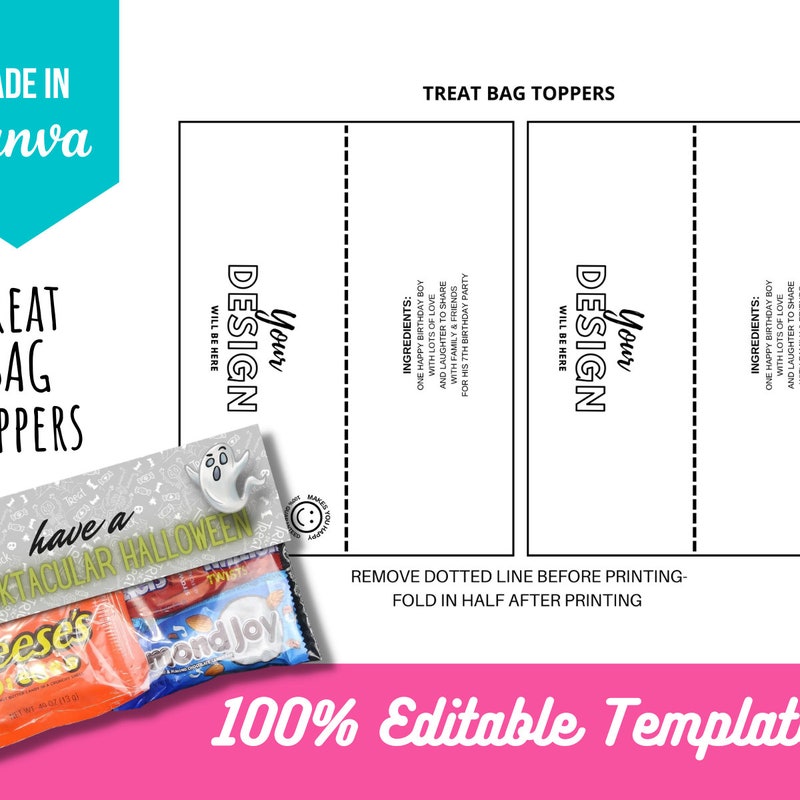 Goodie Bag Topper - Etsy