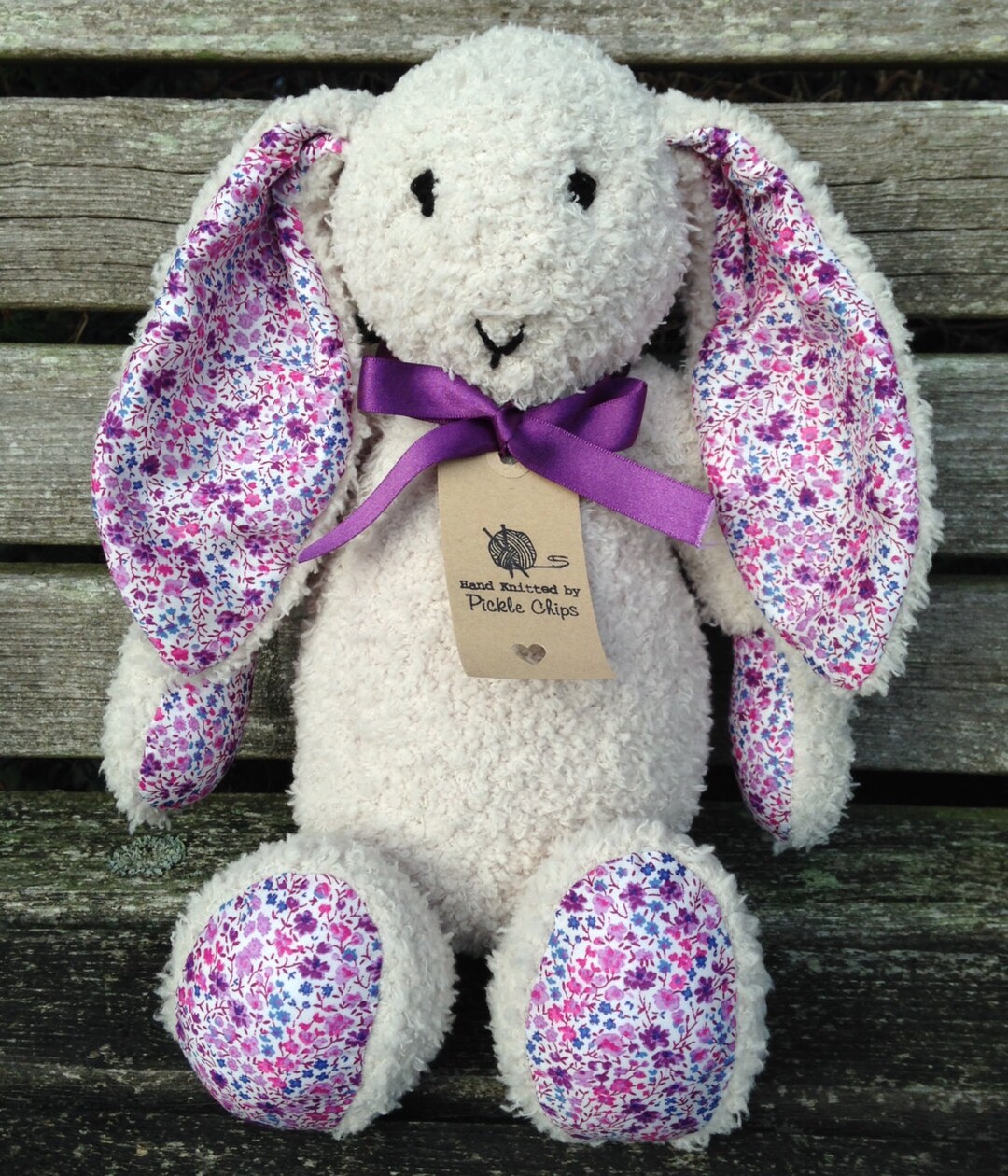 Hand Knitted Liberty Phoebe Bunny - Etsy