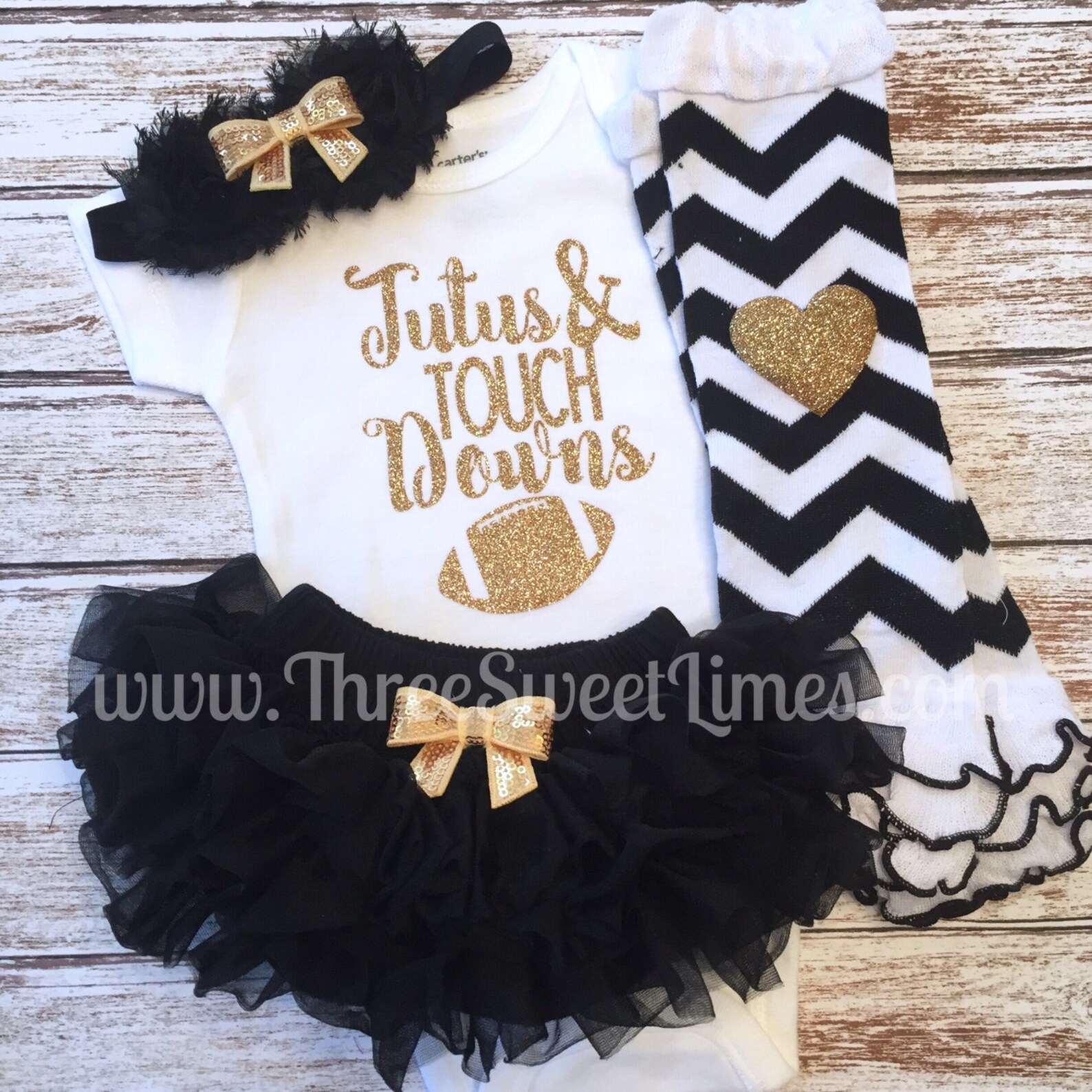 Tutus and Touchdowns Bodysuit With Optional Leg Warmer And/or Headband ...