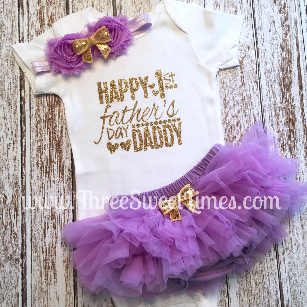 My 1st Father's Day Fathers Day 2021 Baby Girl - Etsy