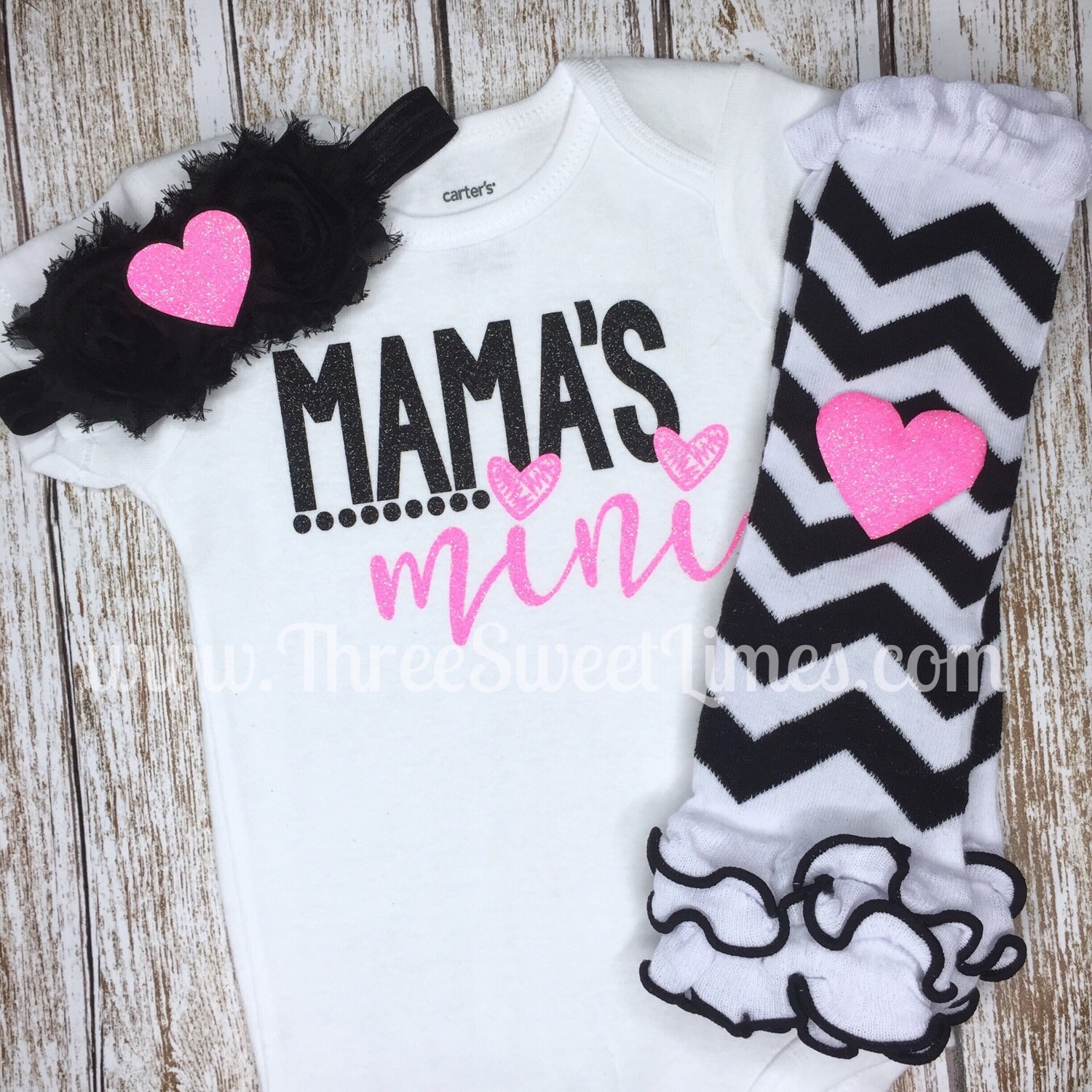 Mama's Mini Baby Girl Outfit Mommy's Girl Clothing - Etsy