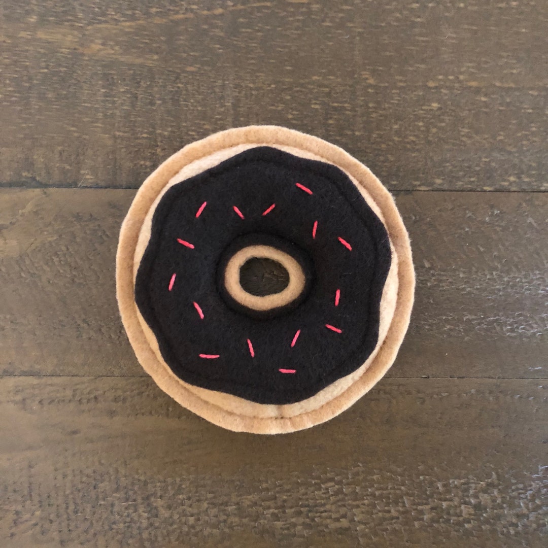 Catnip Donut Cat Toy - Chocolate Frosted Doughnut Organic Cat Nip Kitty ...